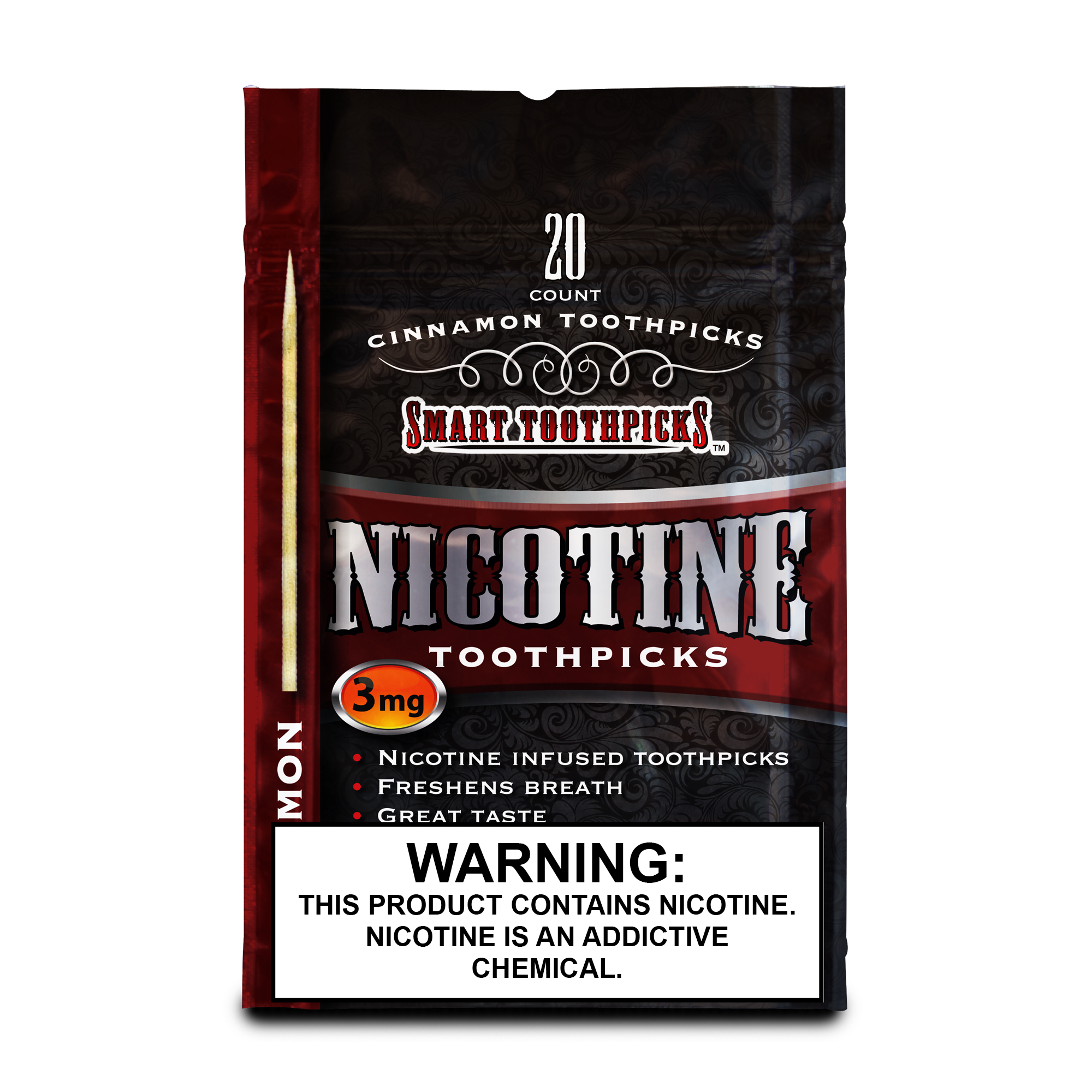 Cinnamon Nicotine Toothpicks - Smart Toothpicks